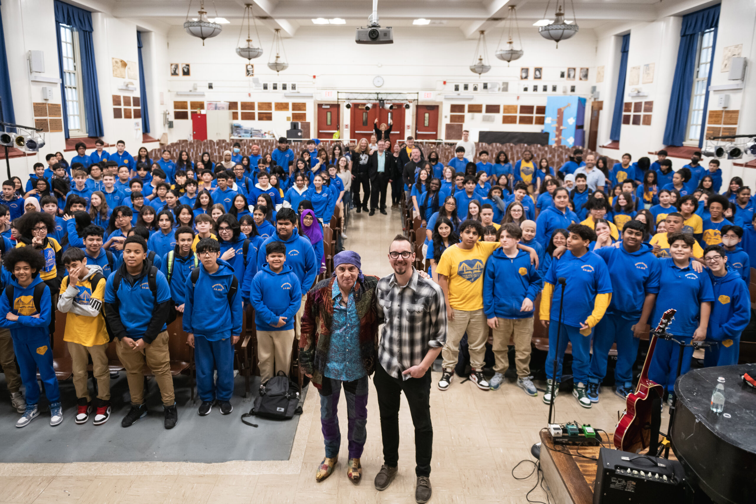 STEVIE VAN ZANDT VISITS HORACE GREELEY SCHOOL IN QUEENS! - TeachRock